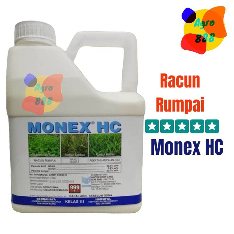 Botol 4Liter MONEX HC Ancom Racun Serap Pekatan Ampaian SC Suspension ...