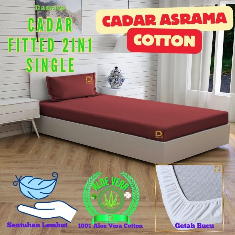 CADAR ASRAMA SINGLE 2IN1 100% COTTON | Shopee Malaysia