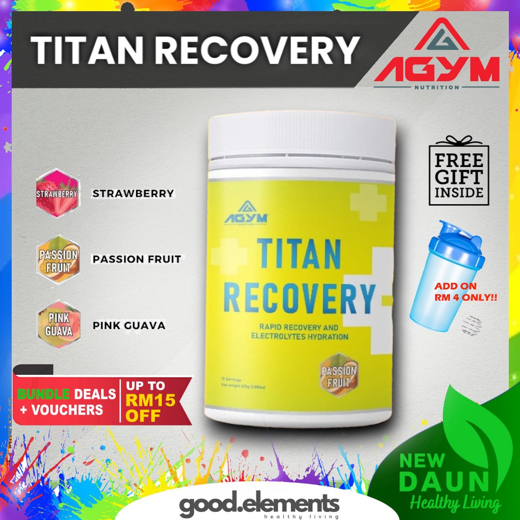 AGYM NUTRITION Titan Recovery Plus (15 Serving) is replenished glycogen ...