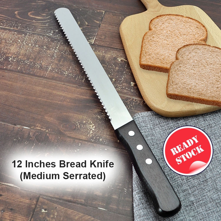 Stainless Steel Bread Knife, Cake Knife, Pisau Roti | Shopee Malaysia