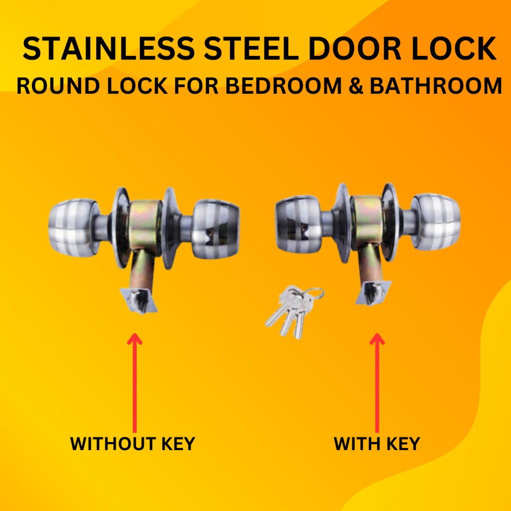 Spherical Lock Stainless Steel Door Lock Round Lock For Bedroom ...