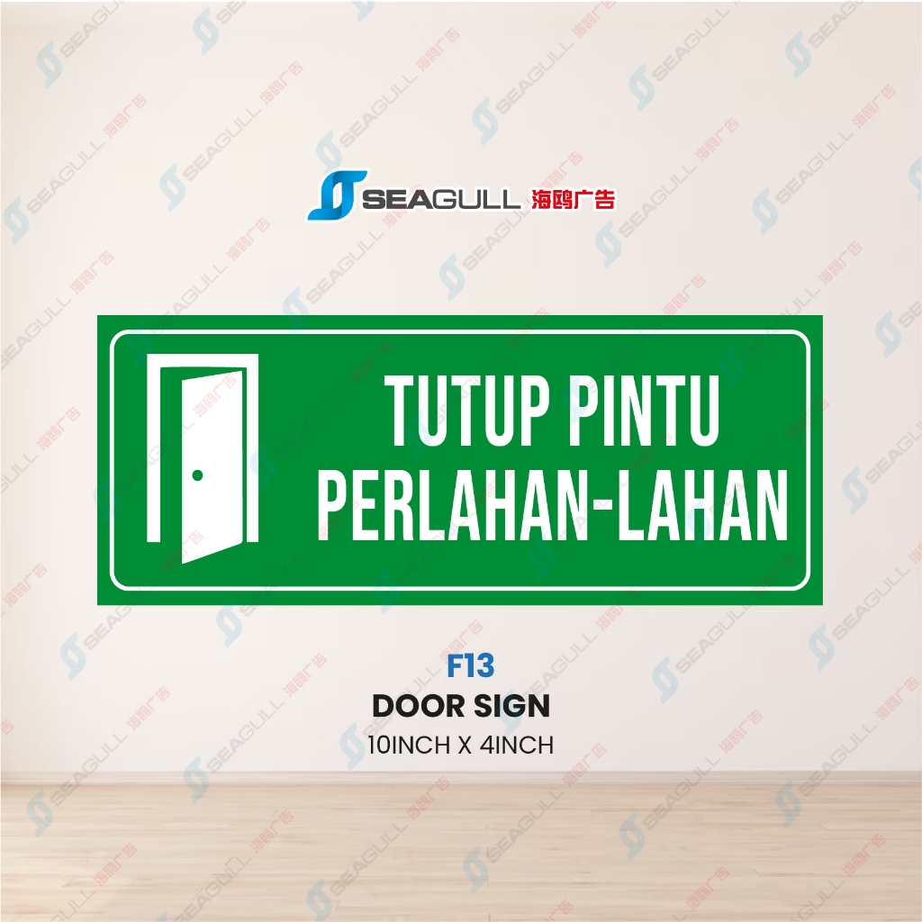 Sila Guna Pintu Sebelah Please Use Next Door Sign Pintu Utama Pintu ini ...