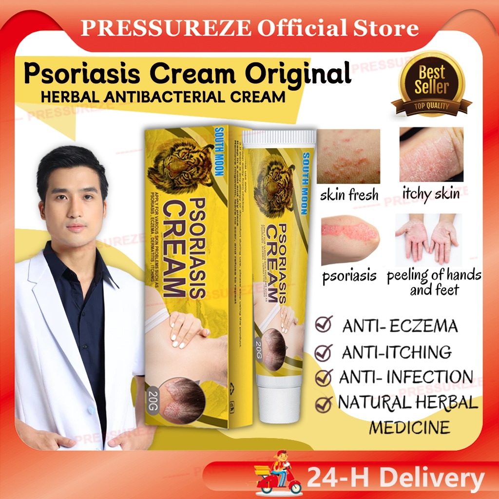 Psoriasis Cream Antifungal Cream Krim Ubat Gatal Kulit kemaluan Cream Gatal Kulit Eczema Herba ...