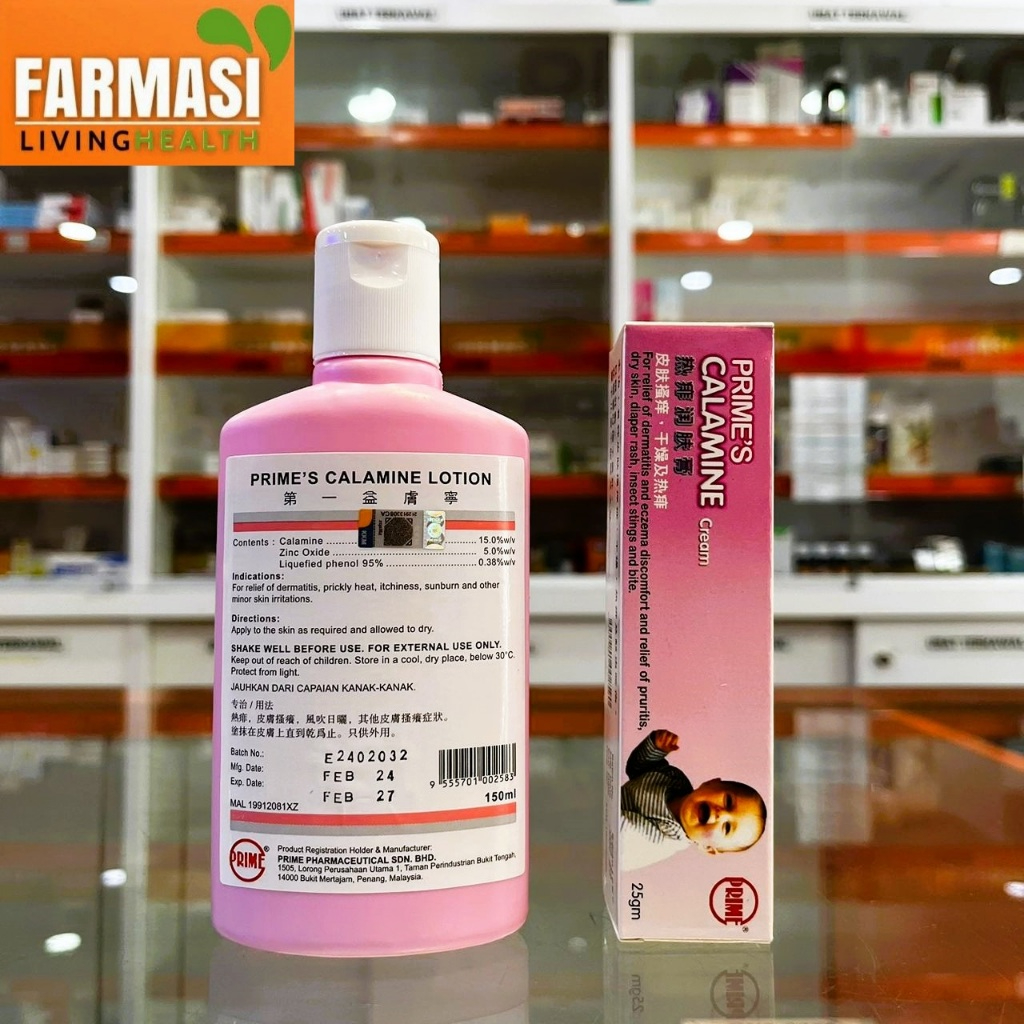 PRIME'S CALAMINE LOTION 150ML/PRIME'S CALAMINE CREAM 25GM | Shopee Malaysia