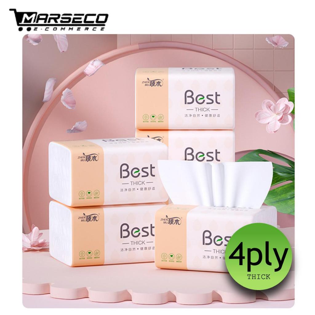 300ply Bamboo Tissue Paper Pocket 4ply Size Kitchen Facial Serviette ...