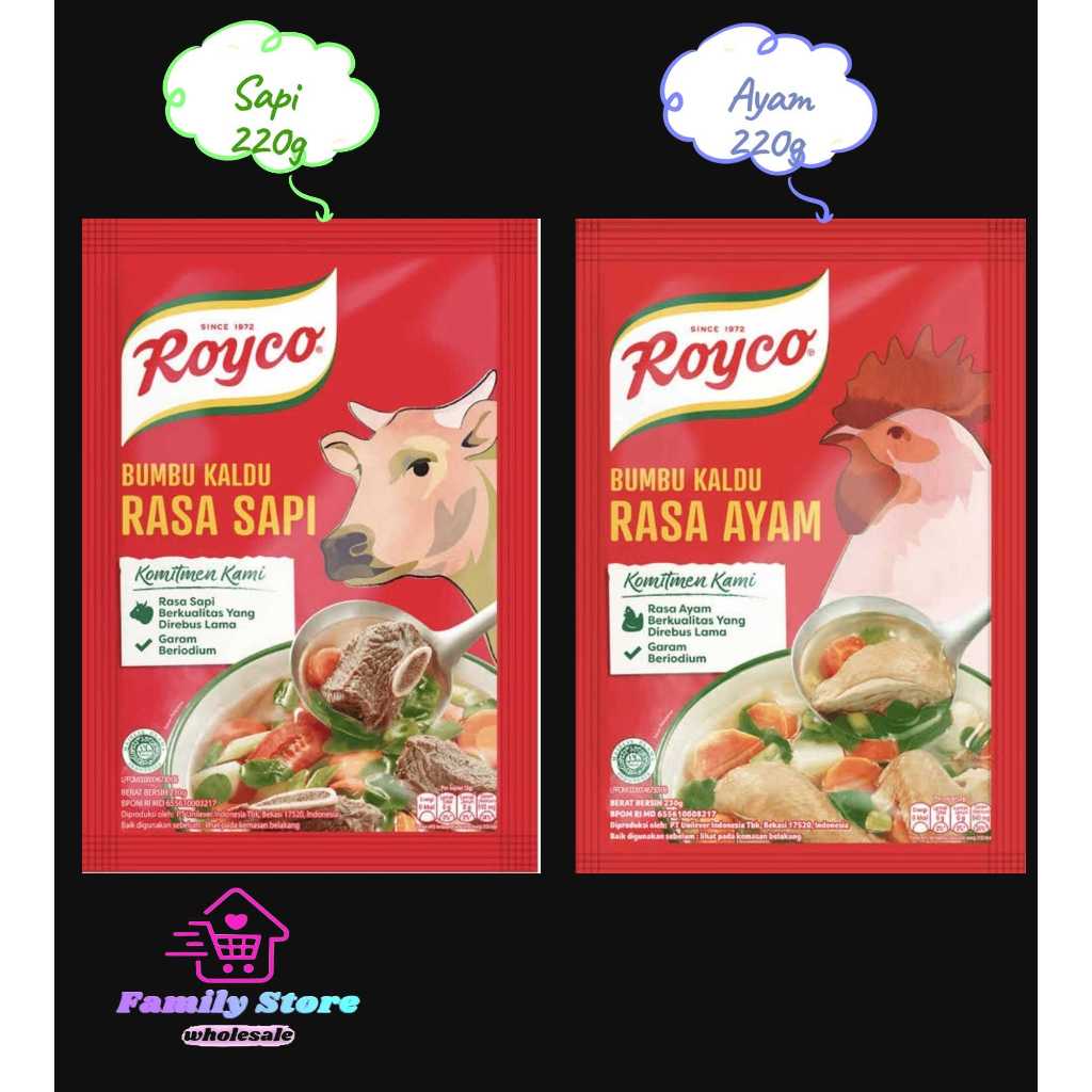 Royco Rasa Ayam/Rasa Sapi lembu 220gm | Shopee Malaysia
