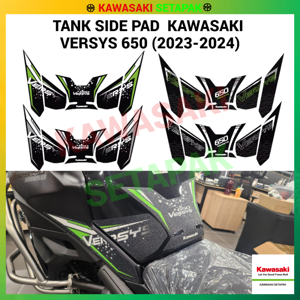 TANK SIDE PAD SET KAWASAKI VERSYS 650 2023-2024 | Shopee Malaysia