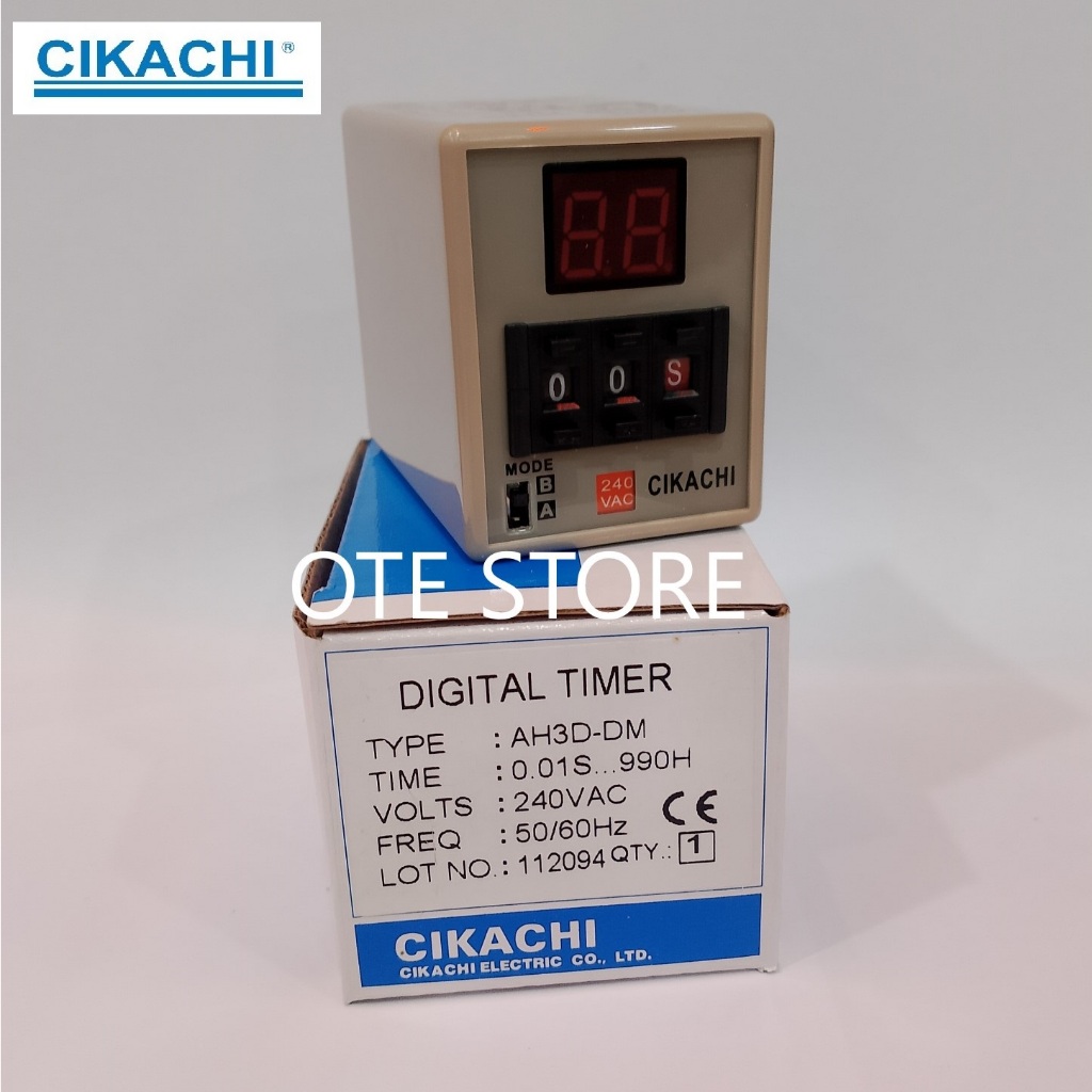 CIKACHI (CKC) AH3D-DM 0.01S-990H 240VAC MULTI RANGE DIGITAL TIMER RELAY ...