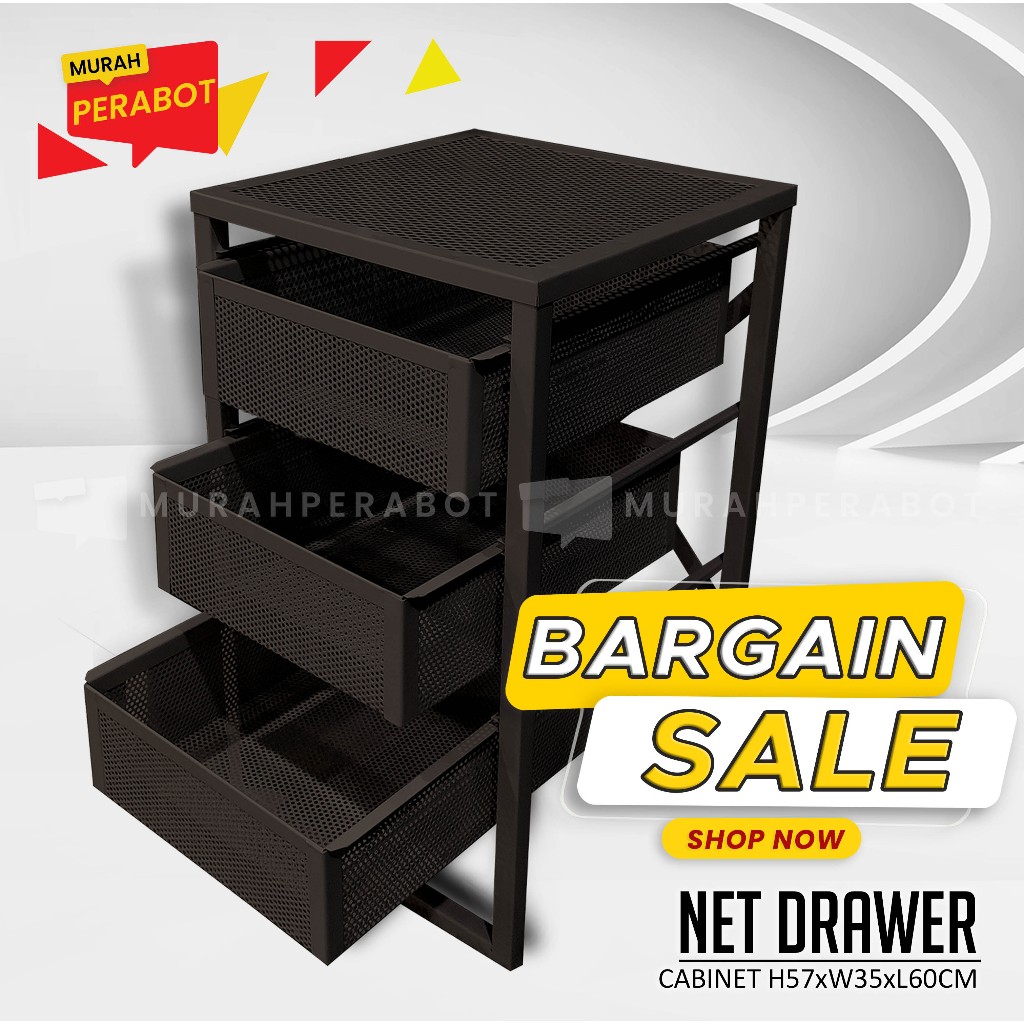 M.PERABOT Steel Net Drawer | Shopee Malaysia