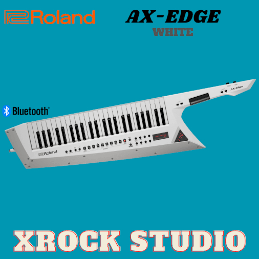 Roland AX-Edge - 49 Key Keytar Synthesizer - White / Black (AXEdge / AX ...