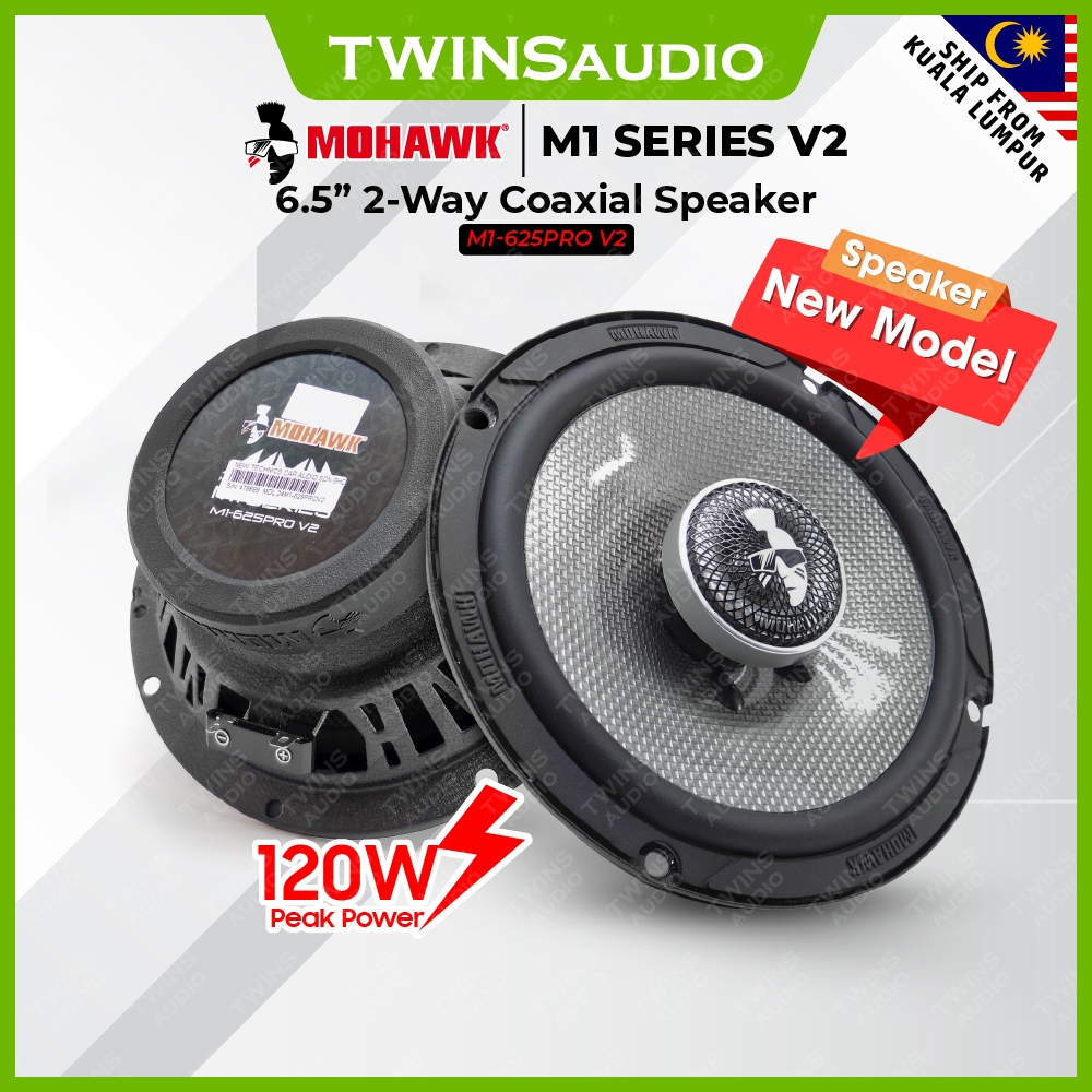 MOHAWK Series 6" / 6.5" / 6 X 9" Midrange 2-Way 3-Way Coaxial Speaker ...