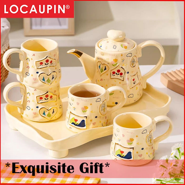 Locaupin Drinkware Sets Service,Ceramic Tea Sets Coffee Sets British ...