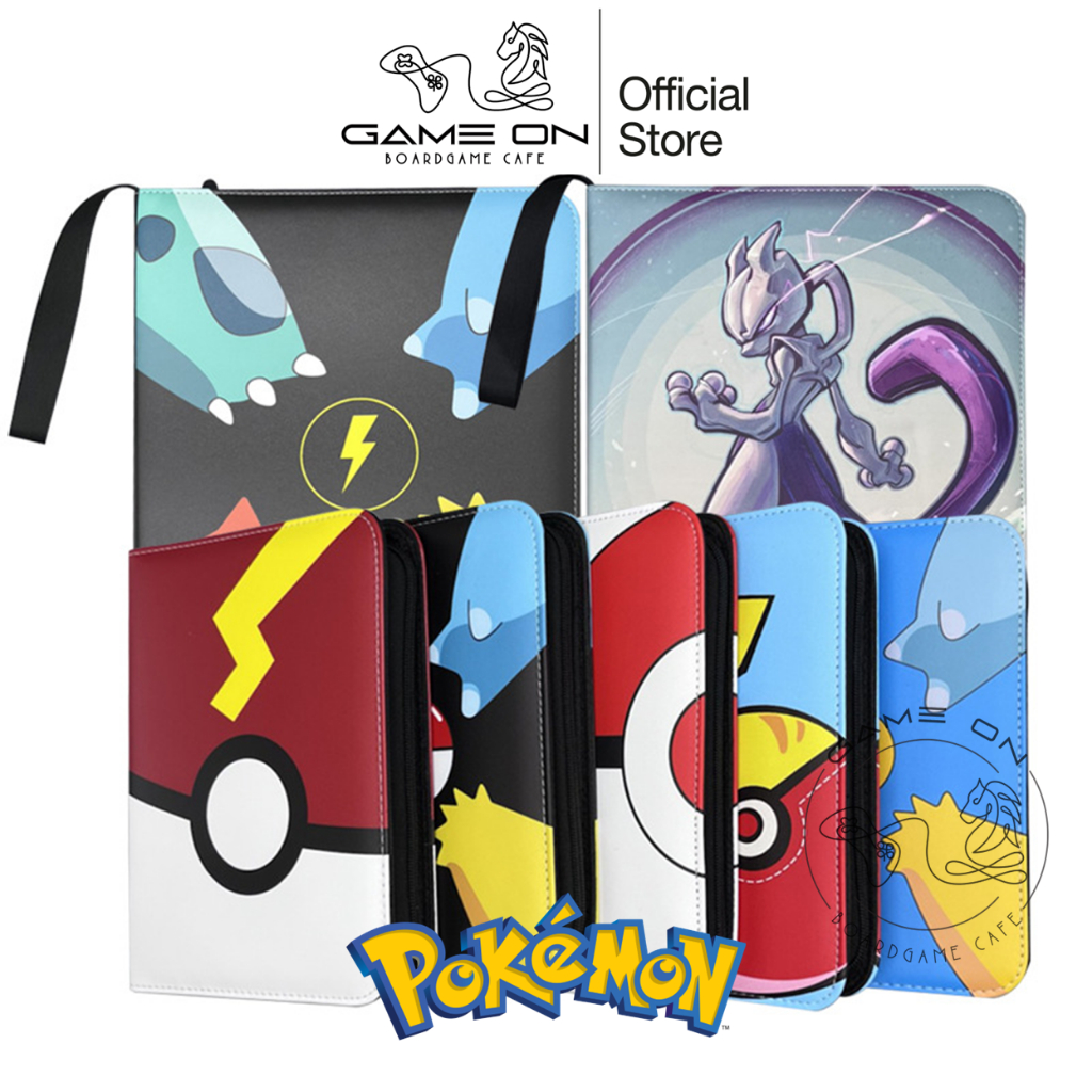 Pokemon TCG Album 3x3 (900 Card Slots) Cards Collection Zip PU Leather ...