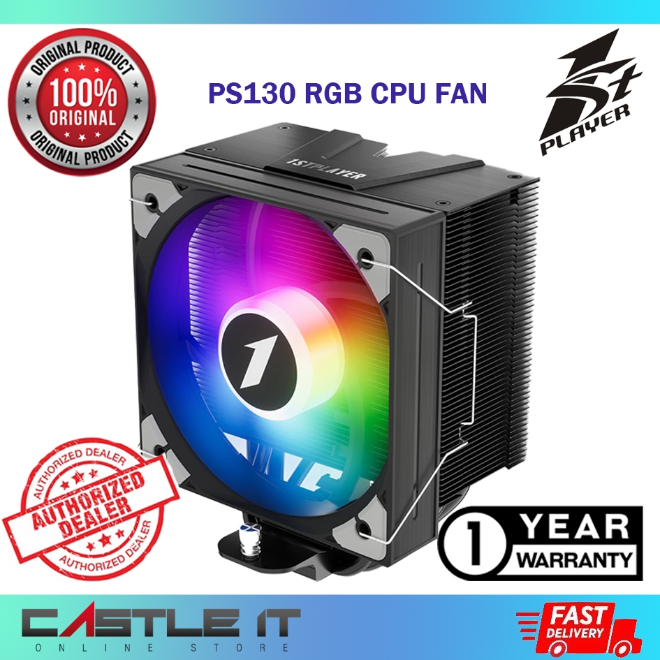 1st Player PS130 RGB FAN SOCKET CPU COOLER Heatsink Support Intel LGA ...