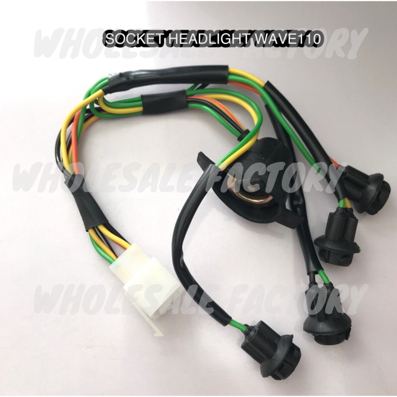 HEADLAMP HEADLIGHT SOCKET HONDA WAVE110 WAVE100 / WAVE100R WAVE125 ...