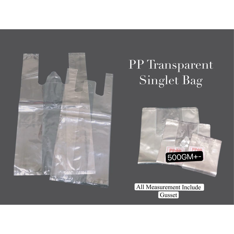 PP Transparent Singlet Bag /Clear Plastic Bag /Plastik Jernih /Plastik ...