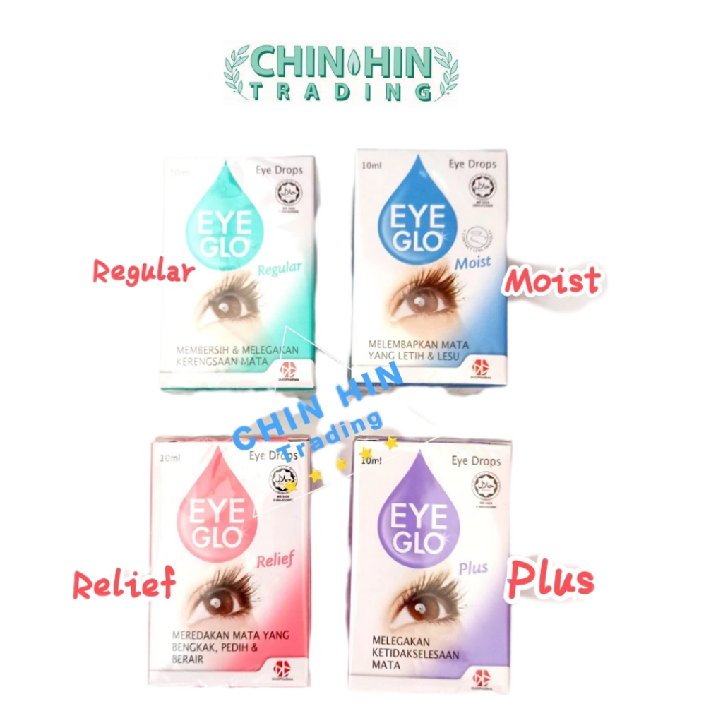 Eye Glo Regular / Plus / Relief / Moist ( 10ml per bottle ) | Shopee ...
