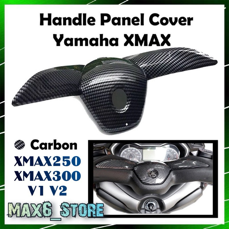 YAMAHA XMAX250 V1 V2 HANDLE BAR COVER CARBON HANDLE COVER XMAX 250 ...