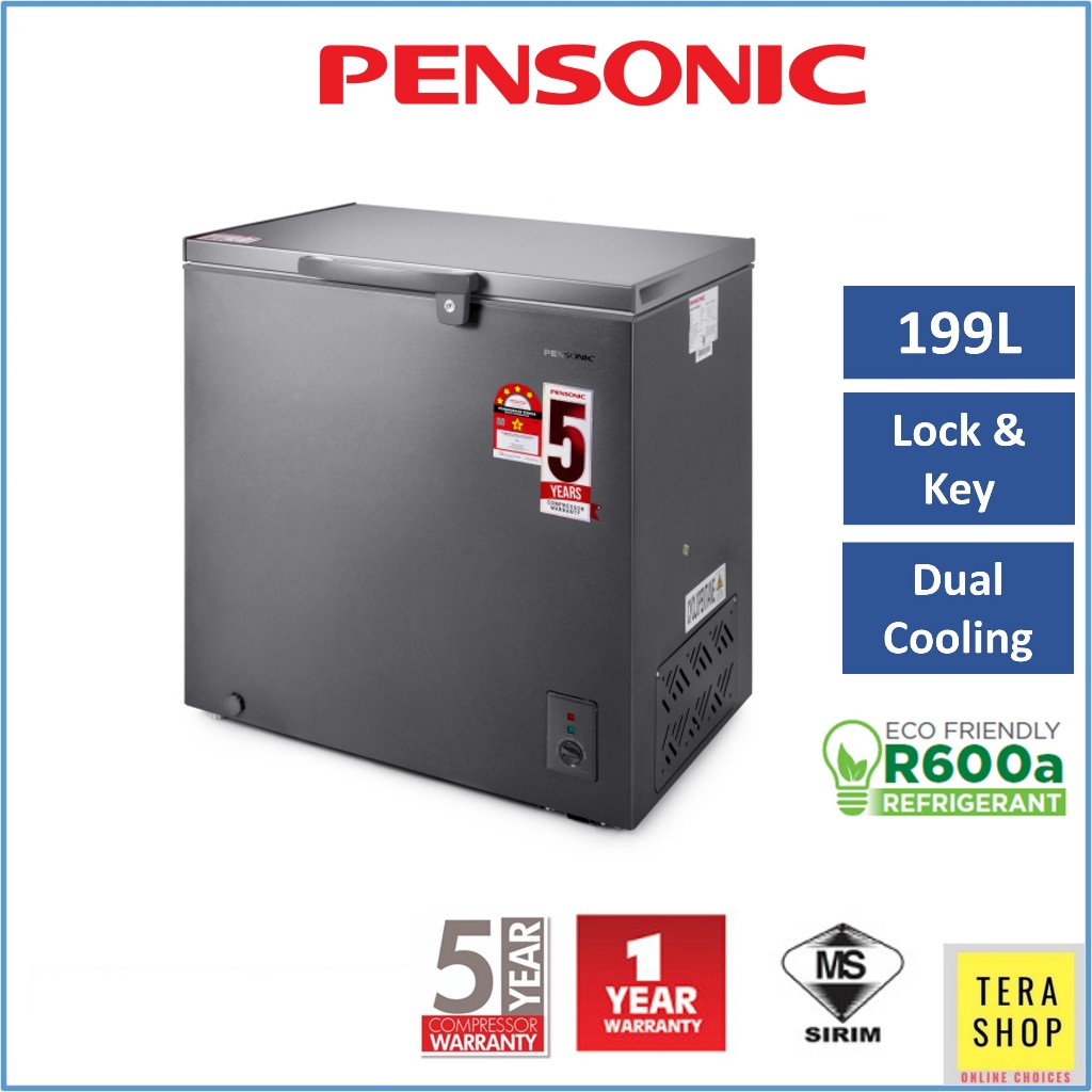 Pensonic PFZ-205G Chest Freezer 199L Peti Sejuk Beku | Shopee Malaysia