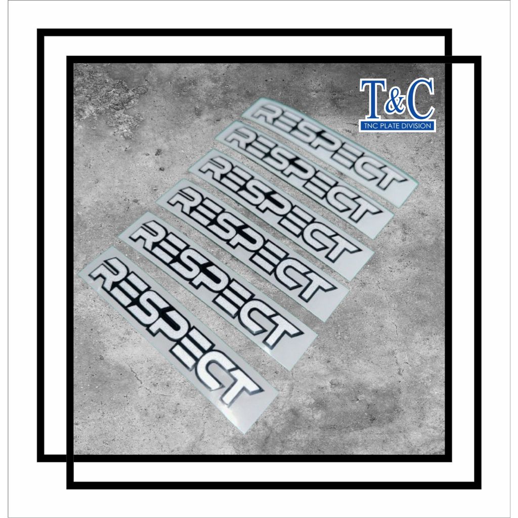 STICKER RESPECT CUTTING JENIS REFLECT MOTO | Shopee Malaysia