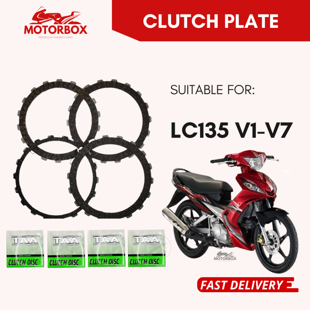YAMAHA LC135 V1 - V7 CLUTCH PLATE SET TAA - LC135 NEW V1 V2 V3 V4 V5 V6 V7 CLUTCH LINING CLUTCH ...