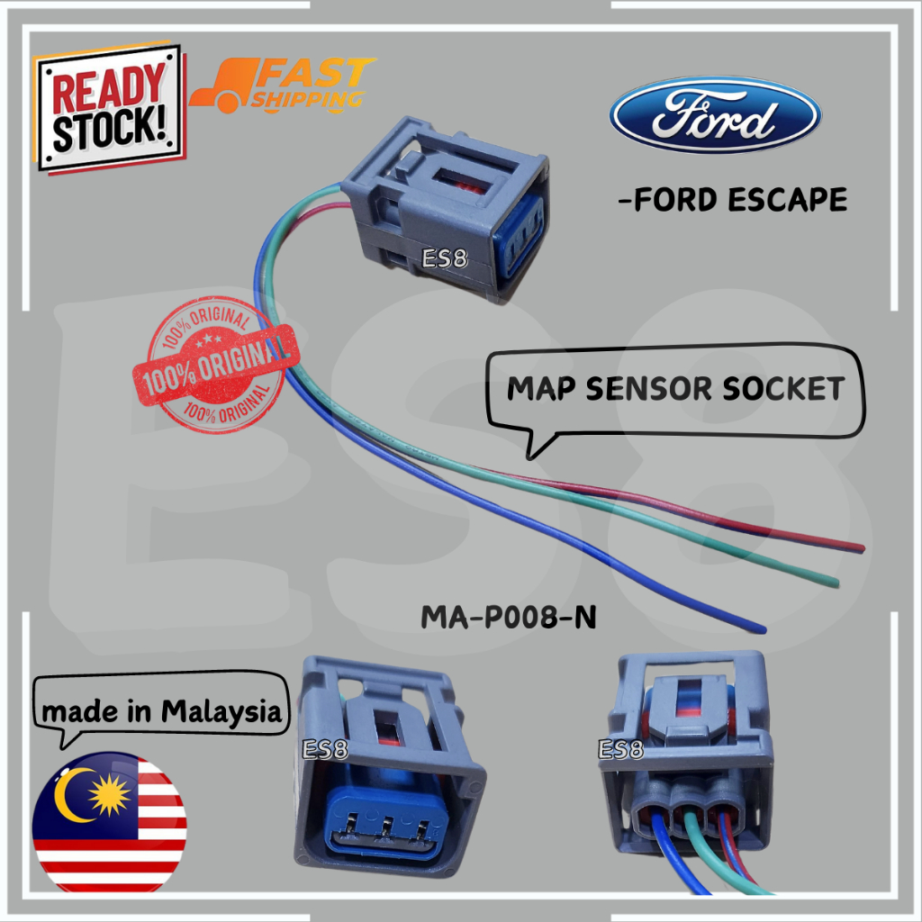 Ford Escape Map Sensor Socket 3pin | Shopee Malaysia