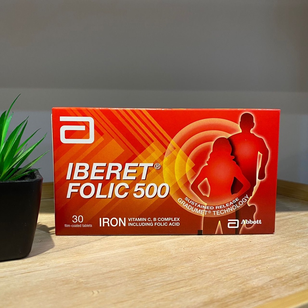 Iberet Folic 500 (30 tab) | Shopee Malaysia