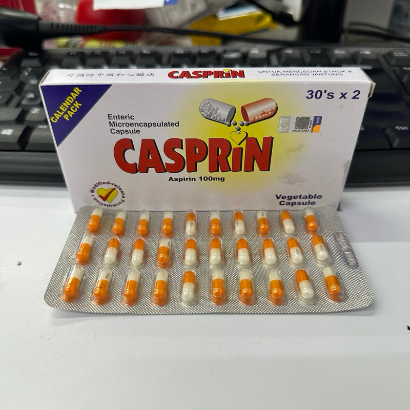 (GOODLIFE) - CASPRIN 100MG - 30Sx2 - (EXP : 05/2024) - CLEARANCE ...
