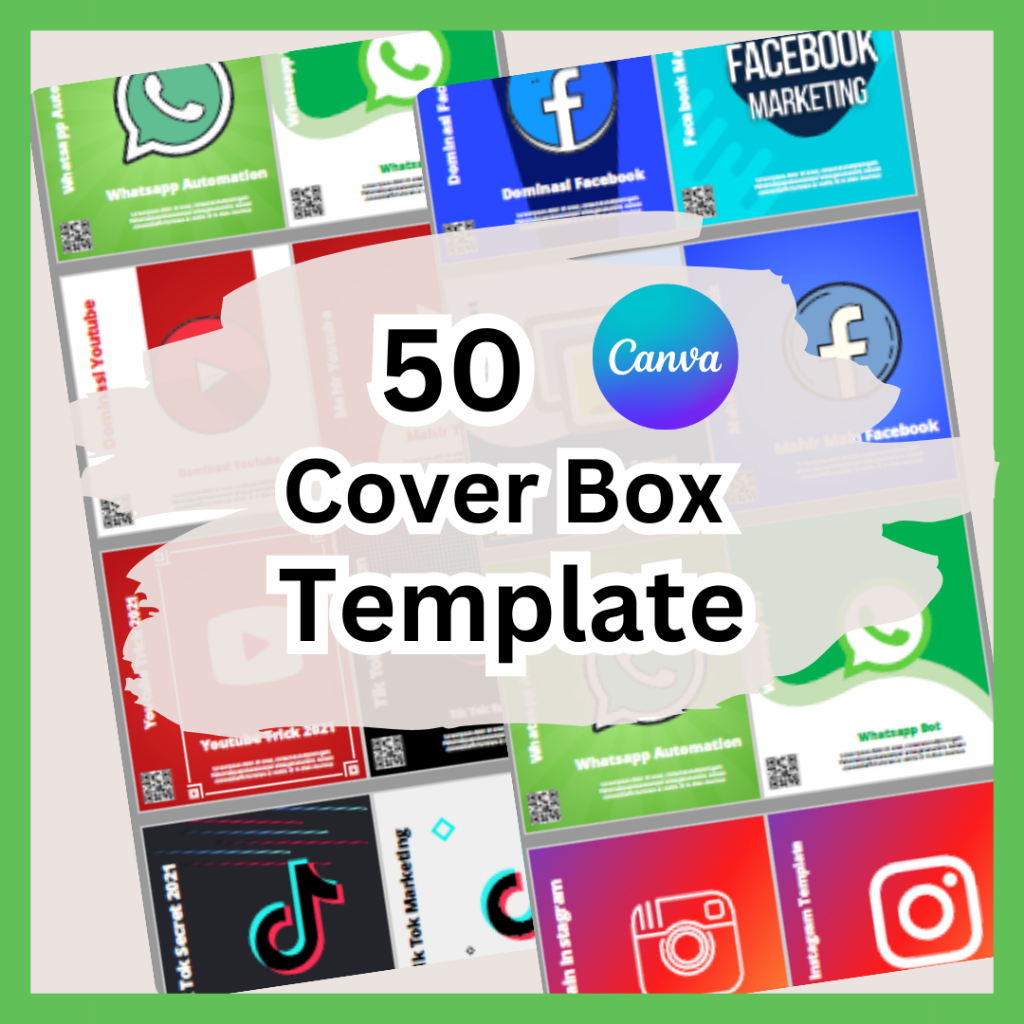 50 Cover Box Templates [Canva Template] | Shopee Malaysia