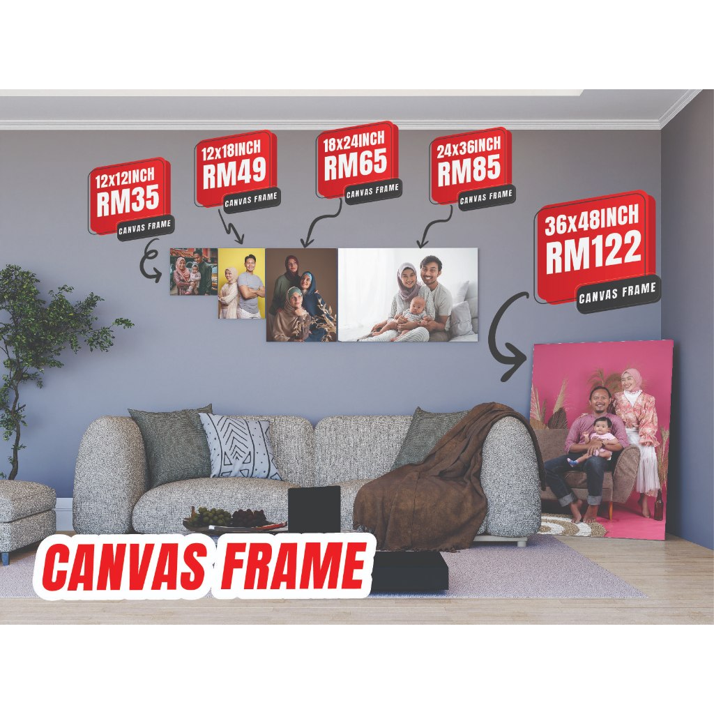 CANVAS FRAME ORDER HARINI ESOK POS | Shopee Malaysia