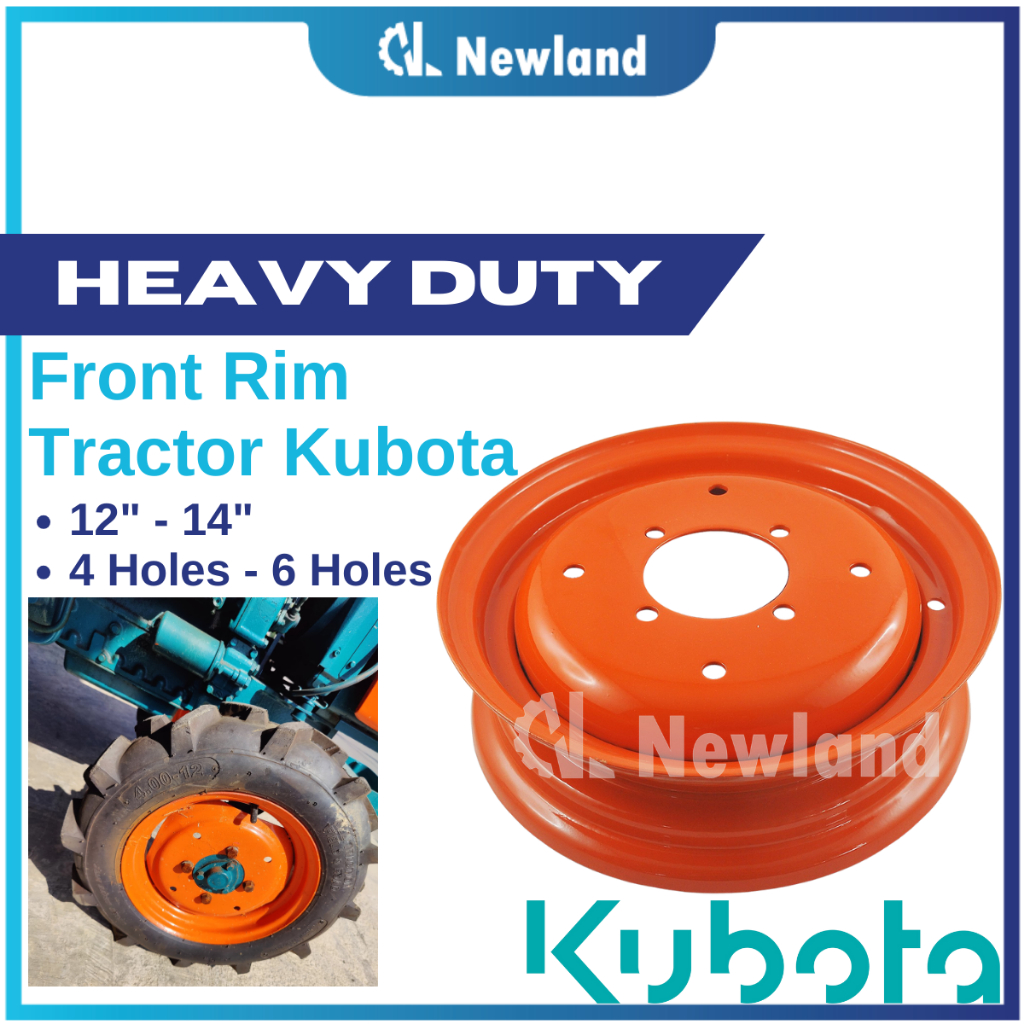 Front Rim Tractor Kubota (12" 4 Holes / 14" 6 Holes) | Shopee Malaysia