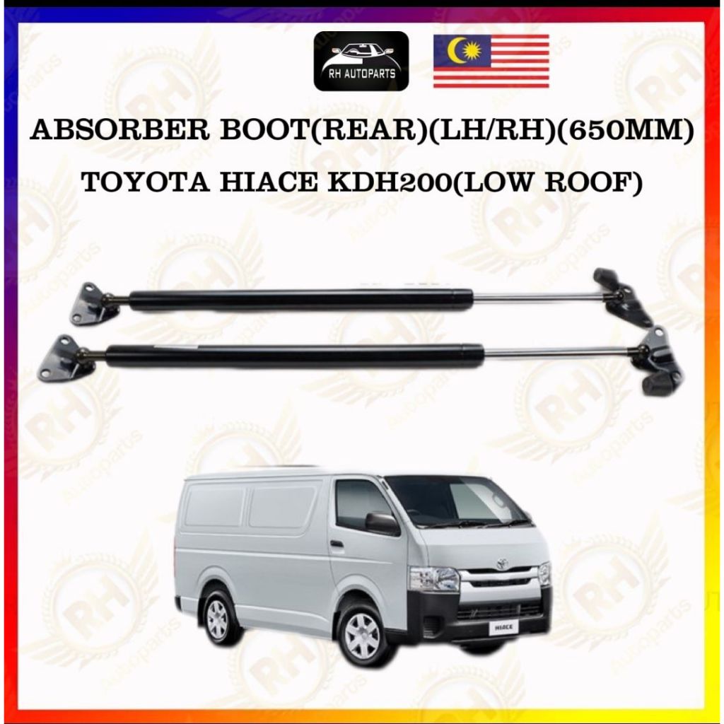 Toyota Hiace KDH200 Rear Bonnet Absorber Damper Boot Absorber Tailgate ...