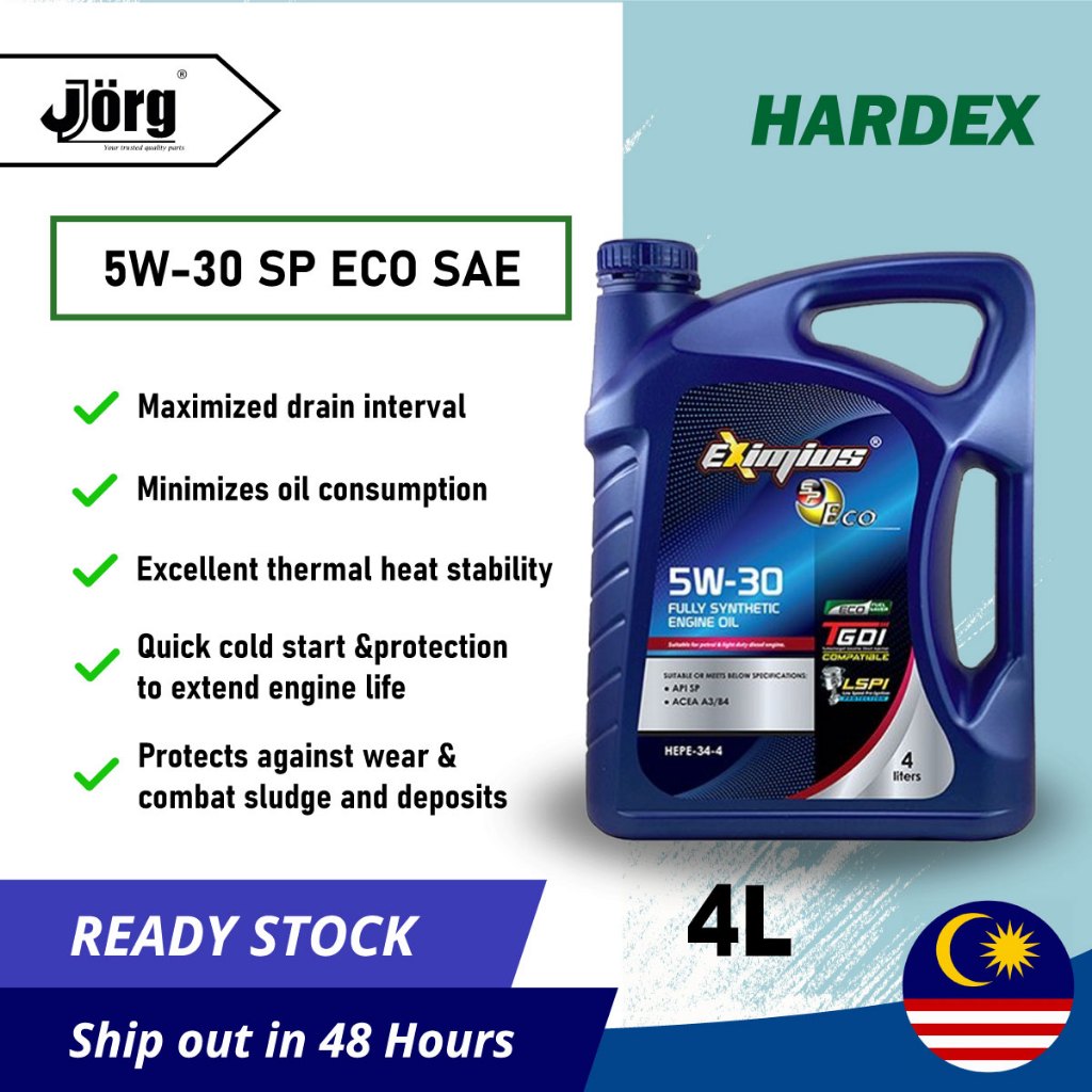 HARDEX EXIMIUS SP ECO SAE 5W-30 (4L) HEPE-34-4 | Fully Synthetic Engine ...