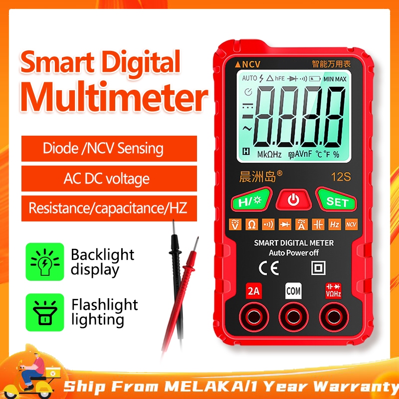 Multimeter 600V Digital Multi Meter AC/DC 4000 Counts High-Precision ...