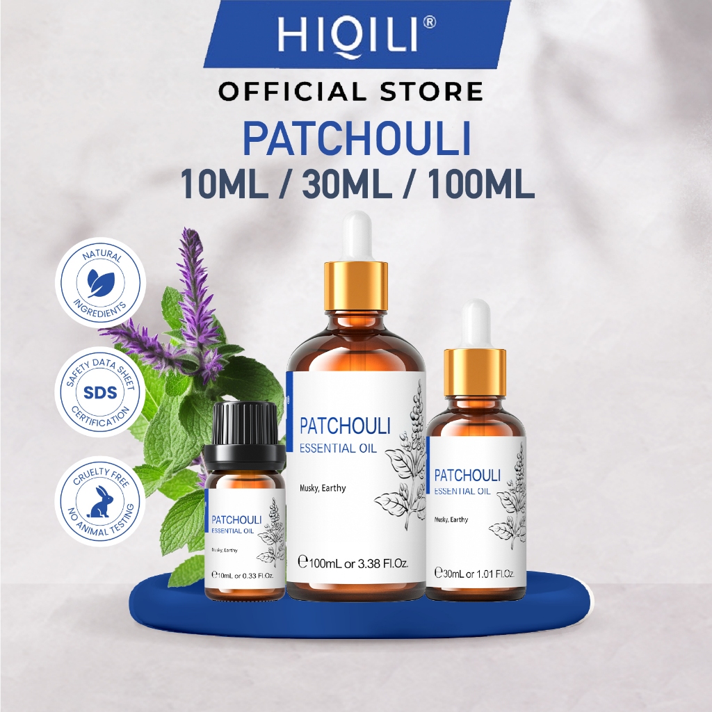 HiQiLi Patchouli 10ml 30ml 100ml Essential Oil Natural Plant Treatment ...