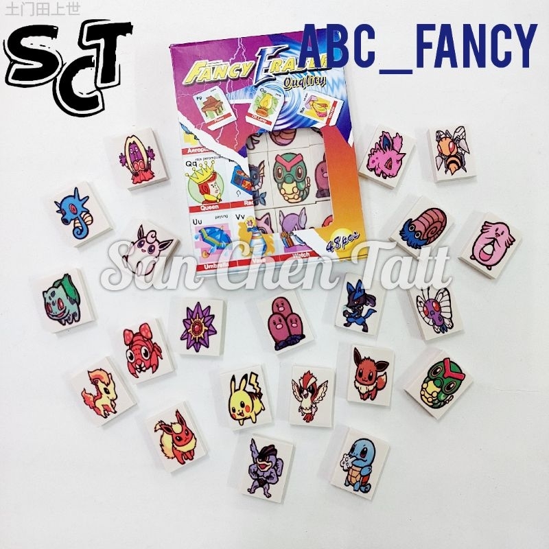 ABC FANCY Cartoon Eraser/Pemadam Pensel Corak Kartun 卡通公仔胶檫 | Shopee ...