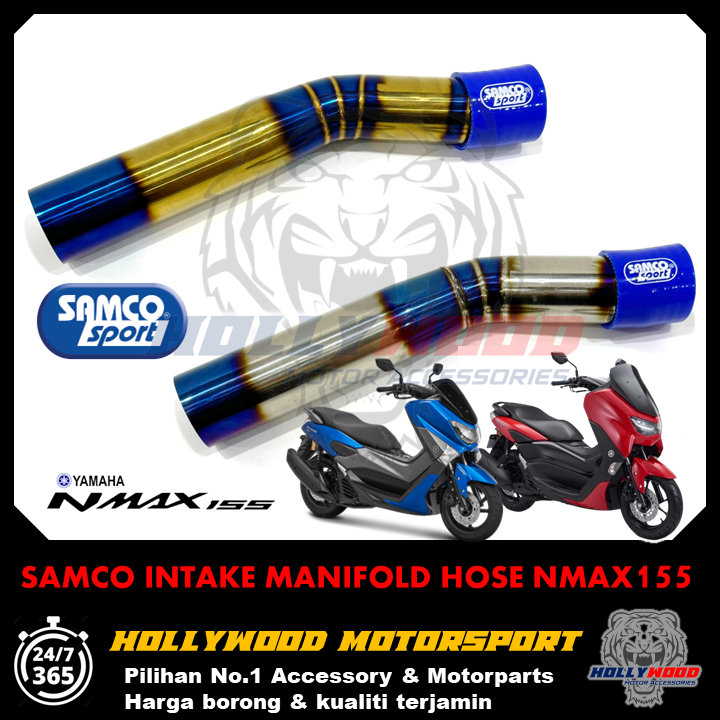 SAMCO YAMAHA NMAX VELOCITY AIR INTAKE MANIFOLD HOSE TITANIUM CONNECT ...