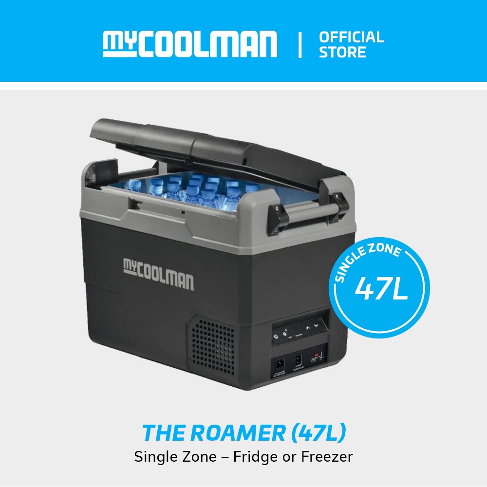 Mycoolman 47L (The Roamer) Portable Car Refrigerator Single Zone Electric Fridge or Freezer ...