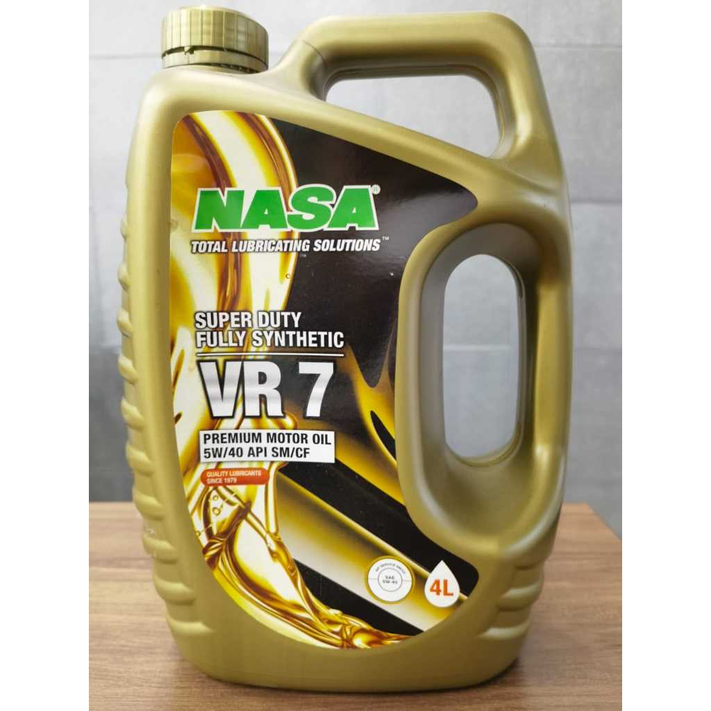 NASA VR 7 PREMIUM MOTOR OIL 5W/40 API SM/CF | Shopee Malaysia