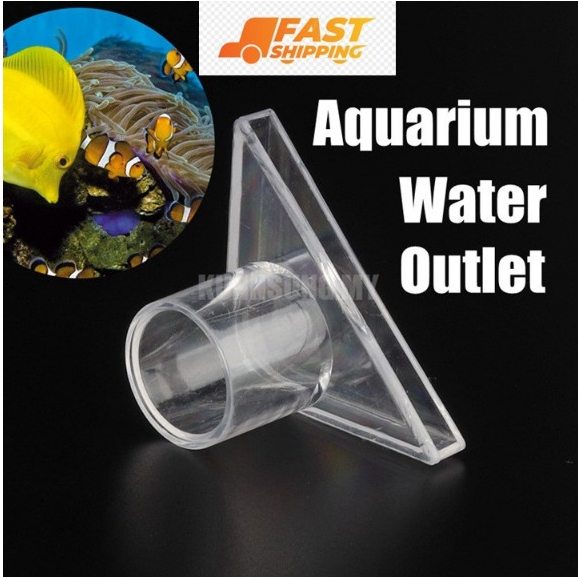 Aquarium Water (M.STOCK) Acrylic Outlet Clear Color Duckbill Pipe Head ...