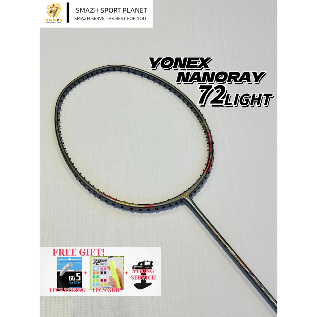 YONEX Nanoray 72 Light 5U/G5 (Free String + Grip) | Shopee Malaysia