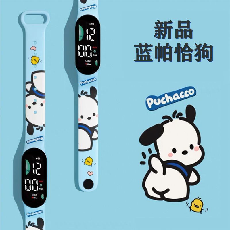 Cartoon Pochacco LED Watch Electronic Watch For Kids Primary School ...