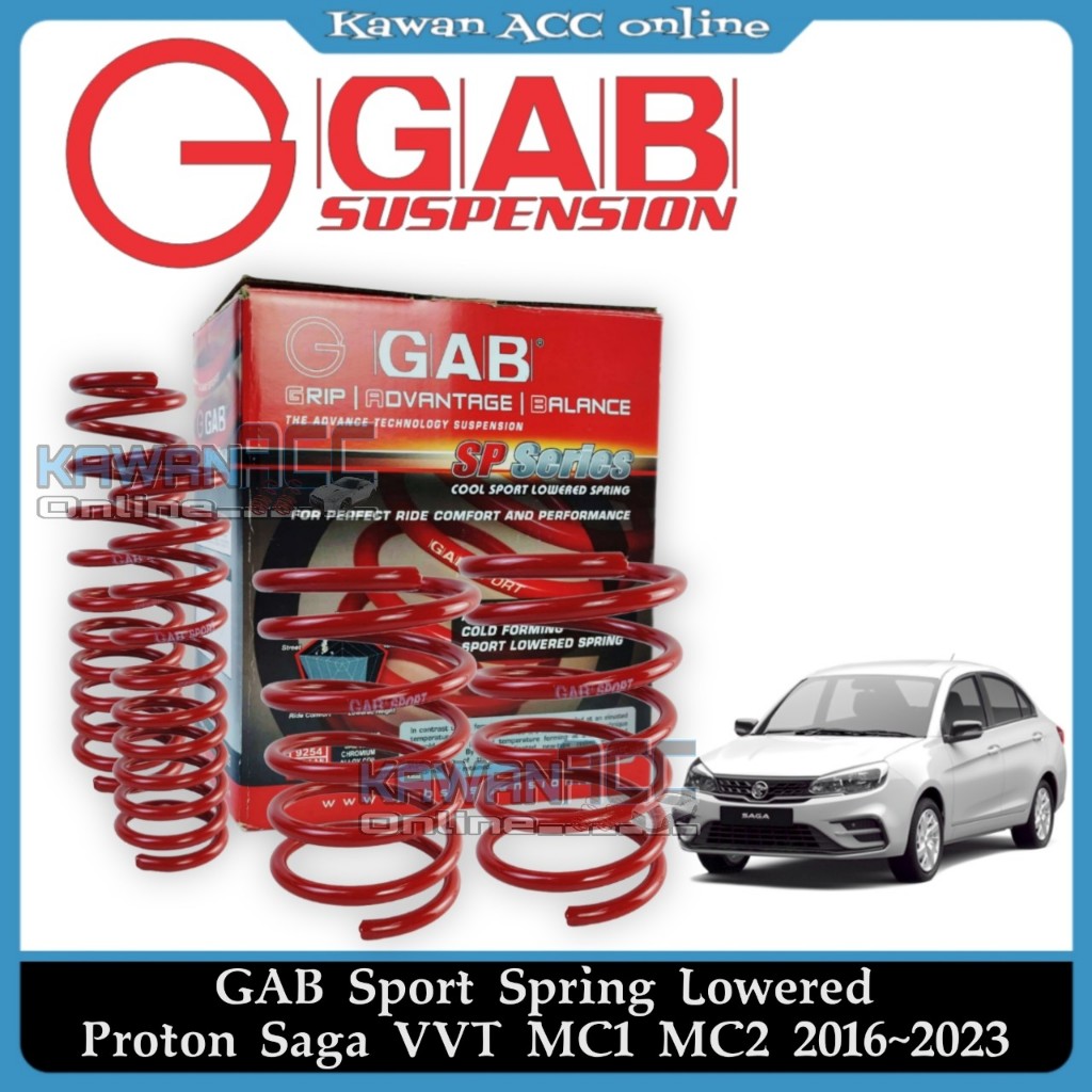 GABP SP Series Sport Lowered Spring For Proton Saga New VVT CVT MC1 MC2 ...