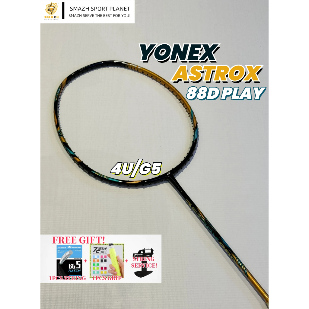 YONEX Astrox 88D Play 4U/G5 (Free String + Grip) | Shopee Malaysia