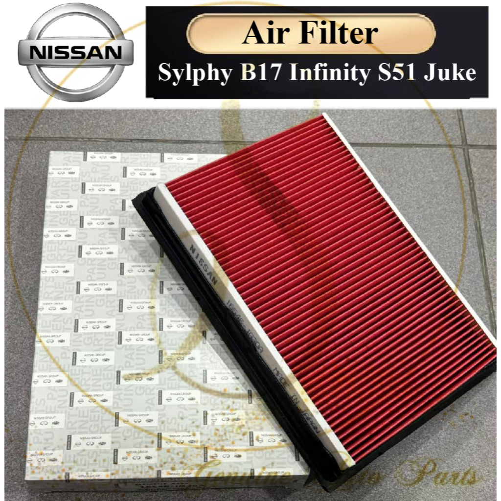 (100% ORIGINAL) NISSAN ENGINE AIR FILTER SYLPHY B17 1.8 (2014-2019 ...