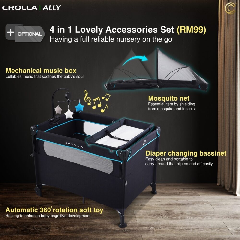 Crolla Ally Playpen Accessories Set | Shopee Malaysia