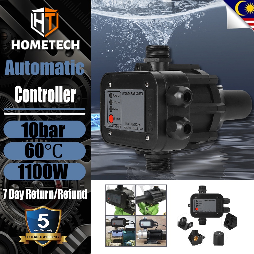 🔥5-year warranty🔥220V Automatic water pump pressure controller Switch ...