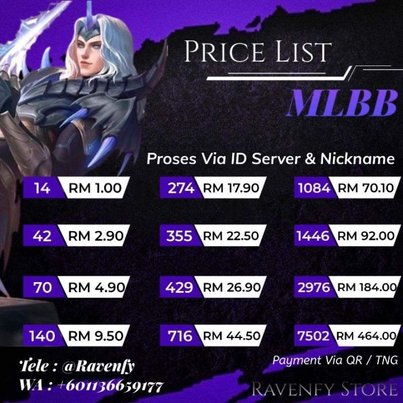 MLBB BOOSTING SERVICE | Shopee Malaysia