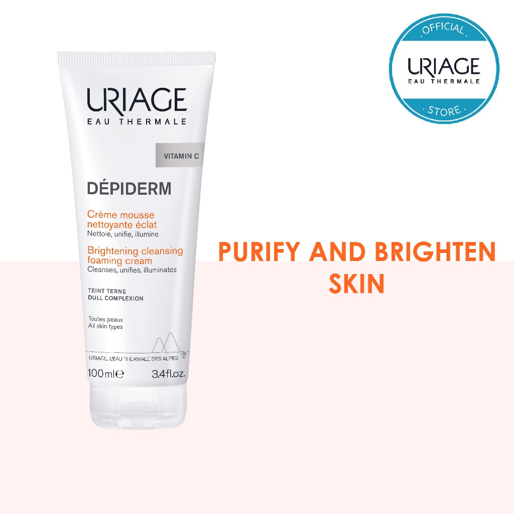 Uriage Depiderm Brightening Cleansing Foaming Cream 100ml | Shopee Malaysia
