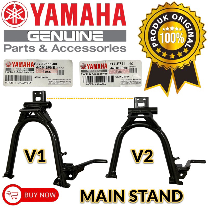 🔥100% ORIGINAL HLY Y15 V1 MAIN STAND / DOUBLE STAND / TONGKAT DUA Y15 ...